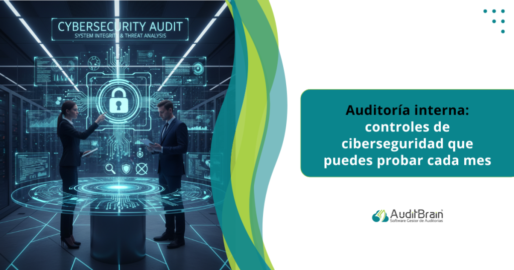 Auditoría interna: controles de ciberseguridad que puedes probar cada mes - AuditBrain
